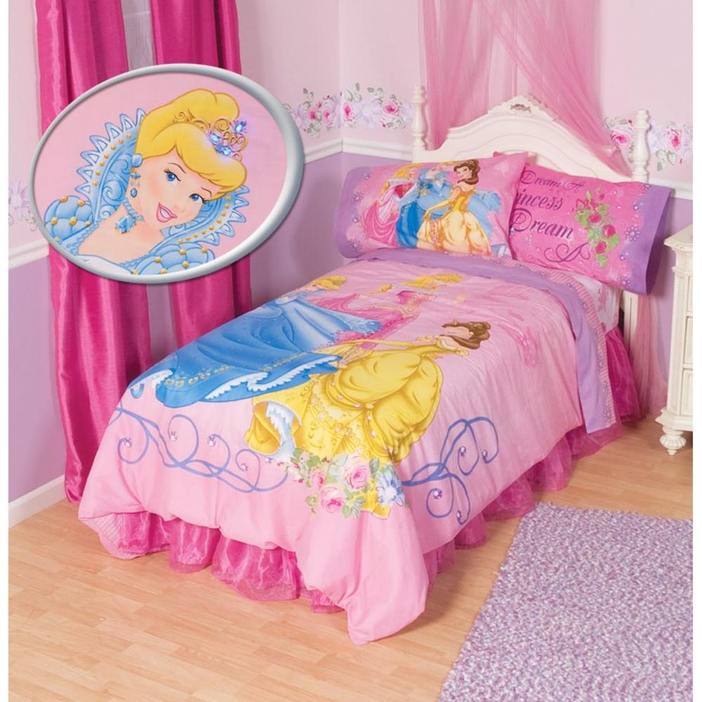 Disney Princess Light-Up Twin Full Comforter