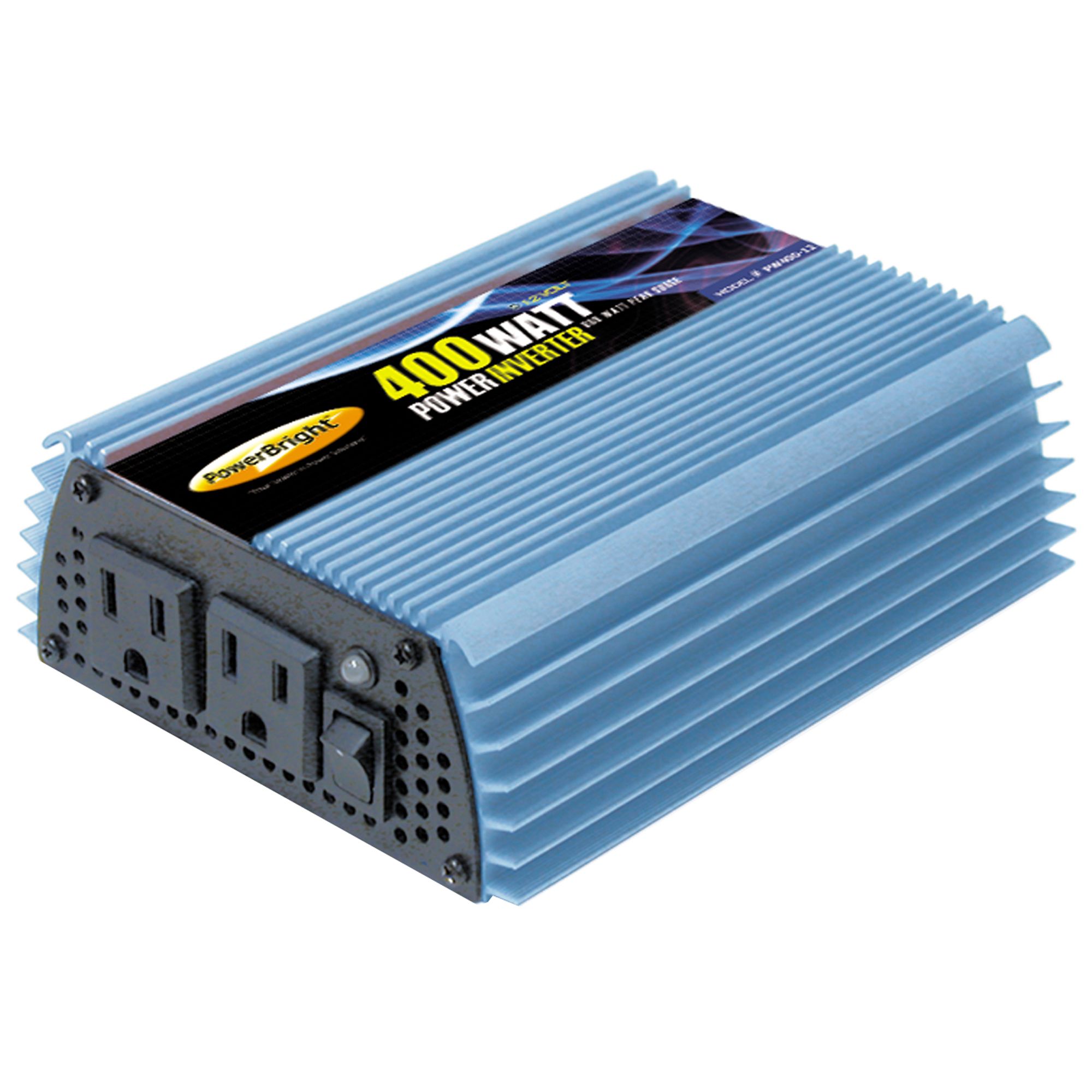 Power Bright POWER INVERTER 400 WATT 12V DC TO 110V AC