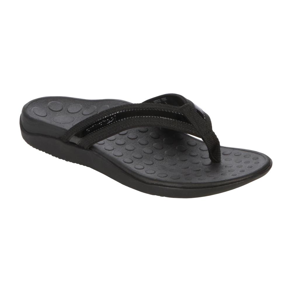 Women's Tide Thong Sandal - Black