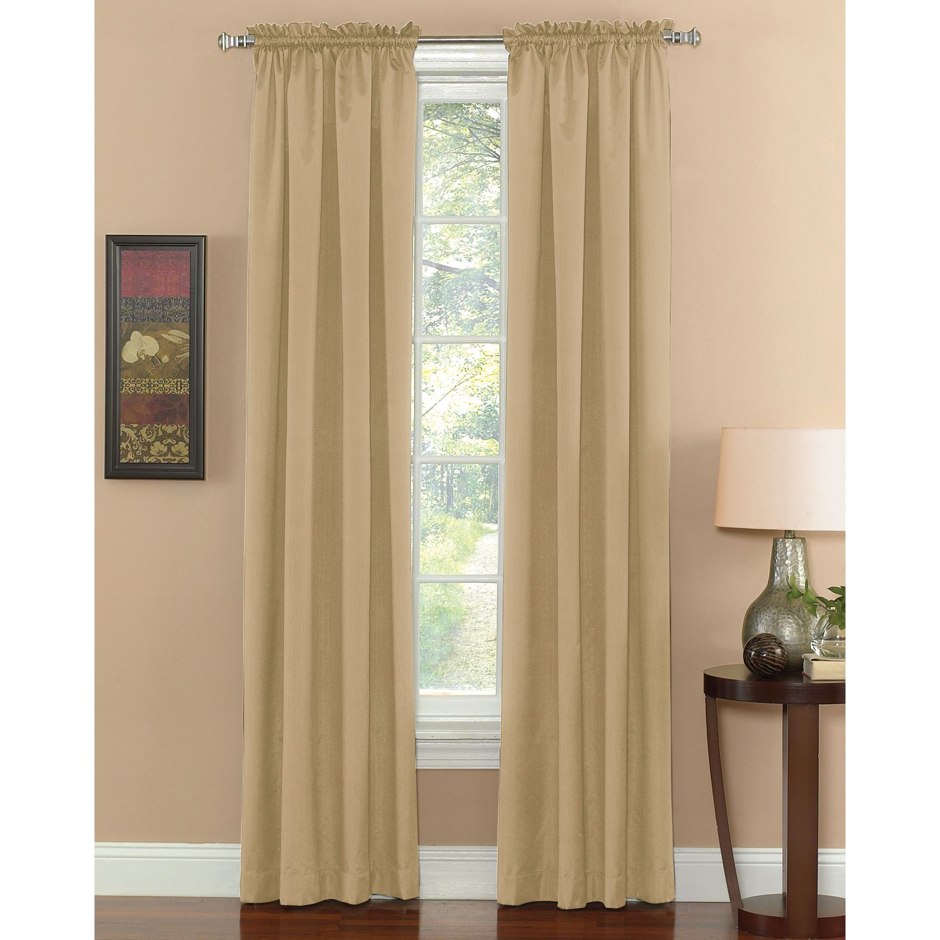 Thermal Weave Taupe Window Panel