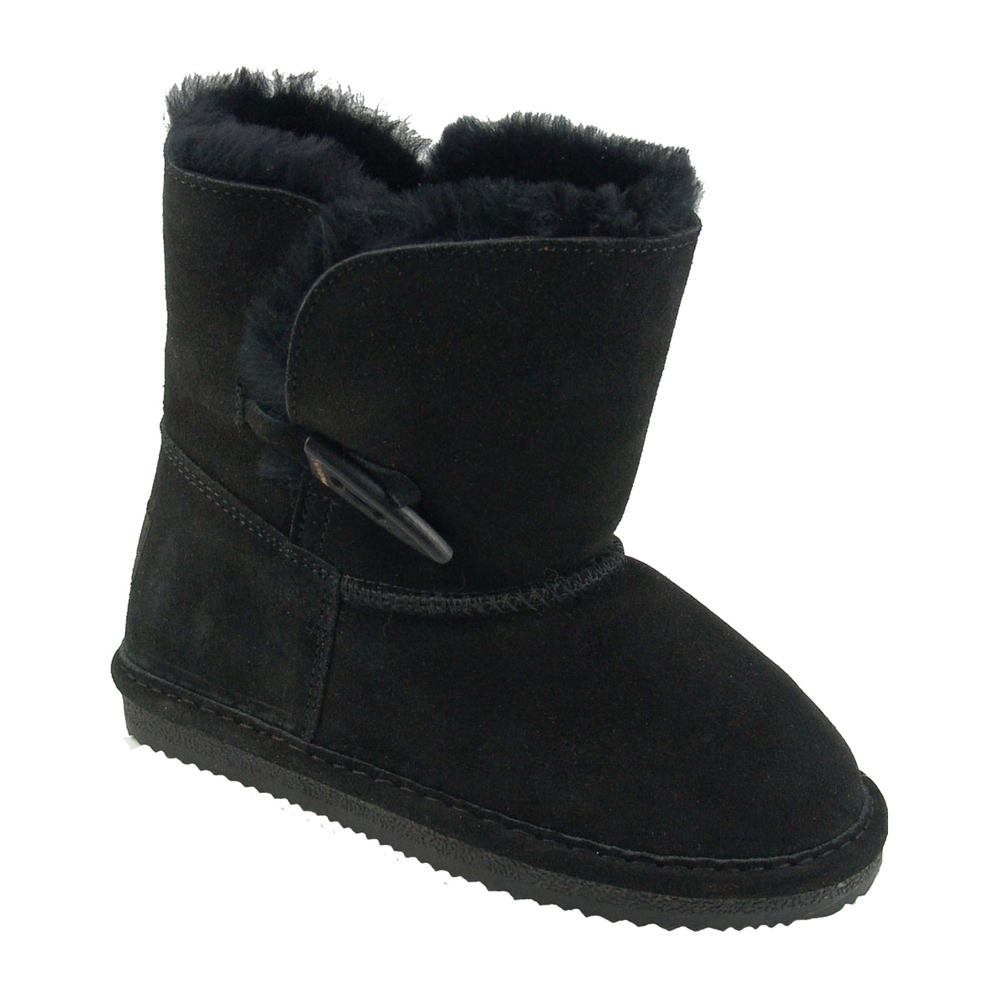 Girl's Abigail Suede Fashion Boot - Black