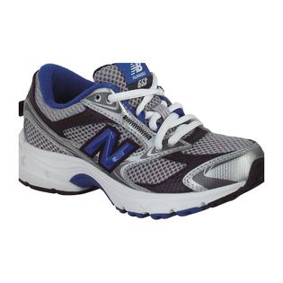 New Balance Youth 's 553 Running Shoe Wide Width - Silver/Blue ...