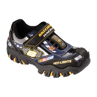 Skechers Boys' Race Car Shoe - Black/Navy - Clothing, Shoes & Jewelry ...