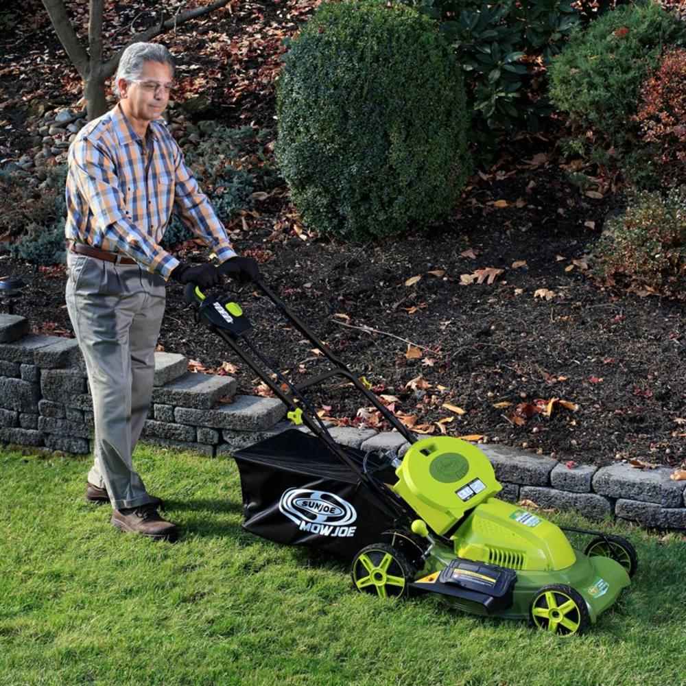 Sun Joe MJ409C Mow Joe 20-Inch 3-In-1 Cordless Self-Propelled Lawn ...