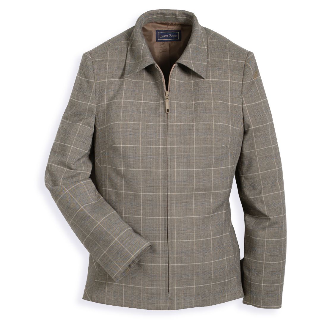 Laura Scott Plaid Jacket