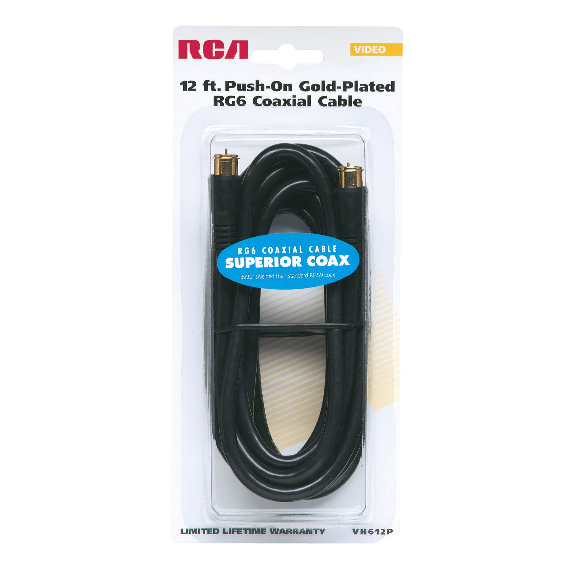 RCA Coaxial RGB Gold Cable 12 ft.