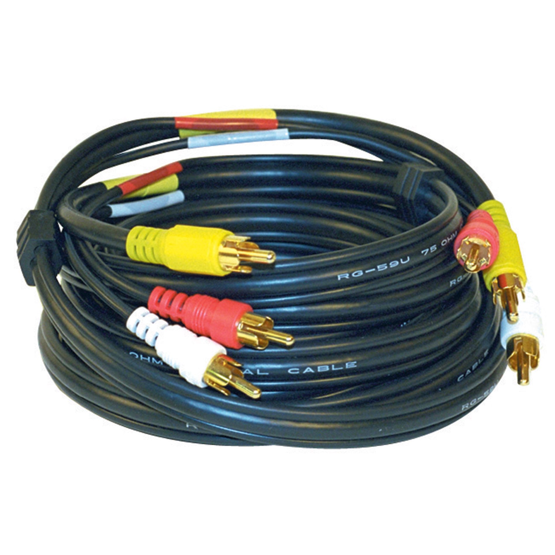RCA Stereo AV Cable, 6 ft.