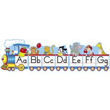 CPBCD1787 Alphabet Train Set, 12-1/2'x1', 2 Illustrations/Letter