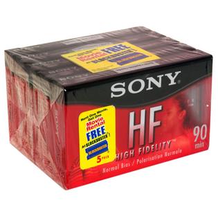 Sony HF Audio Cassette, High Fidelity, 90 Minutes, 5 pack - TVs ...