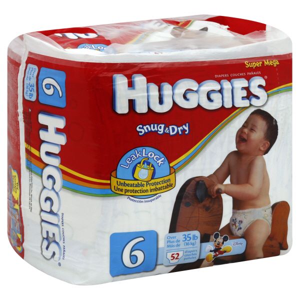 Snug & Dry Diapers, Disney, Super Mega