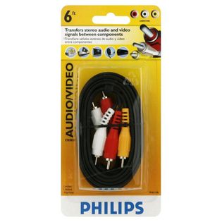 Philips Connector, Audio/Video Stereo, 6 Ft, 1 connector - TVs ...