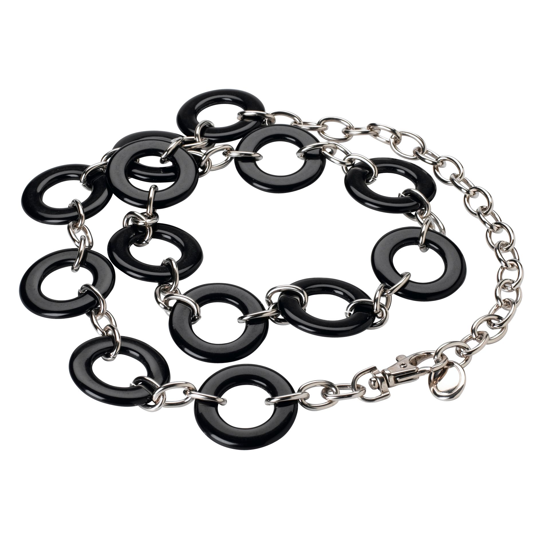 Accessories Women's Plastic Ring Chain Belt