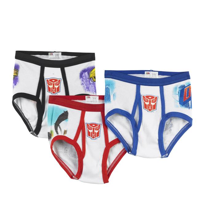 Fruit of the Loom Transformers Funpals Boy's Underwear 3 Pack