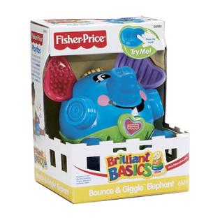 Brilliant Basics by Fisher-Price Bounce & Giggle - Elephant - Baby ...