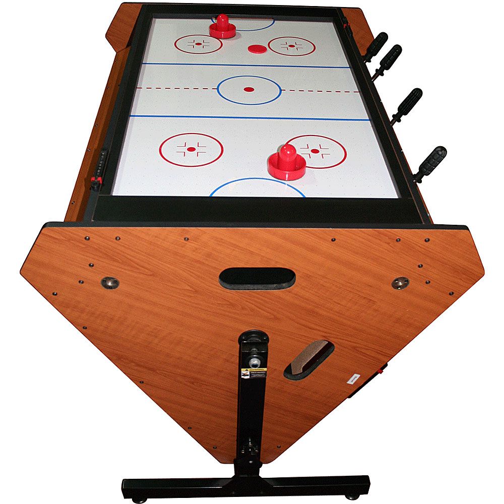 3 in 1 Rotating Table Game - Billiards, Air Hockey, Foosball