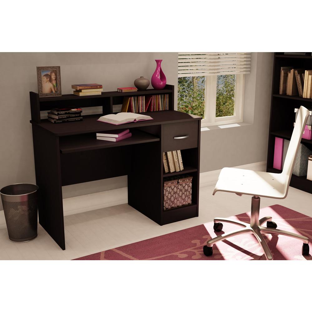 South Shore Essentials Small Desk - Chocolate