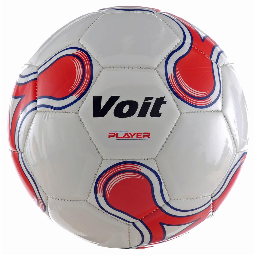 Voit Player Official Size 4 Soccer Ball White/Red Graphic