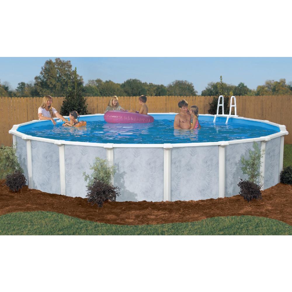 GSM 27' Round Vero Beach Above-Ground Swimming Pool Package
