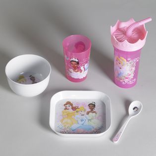 Disney Princess Girl's 5-Piece Mealtime Set - Baby - Feeding - Cups & Tableware