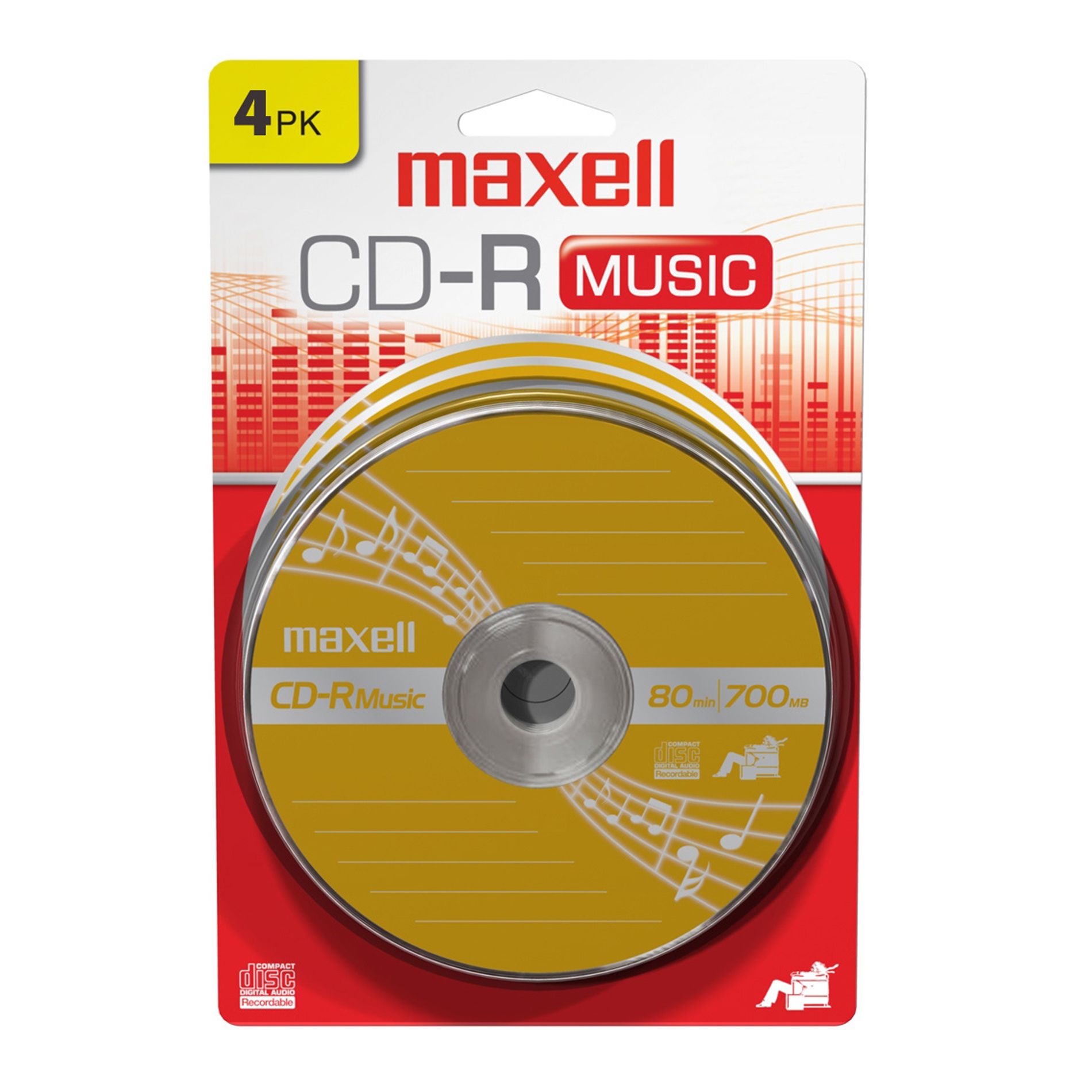 Maxell - 625357 - CD-R Music 4 pack | Sears Outlet