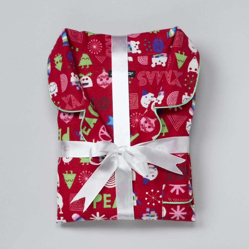 Joe Boxer Women's Flannel Plaid Pajama Set