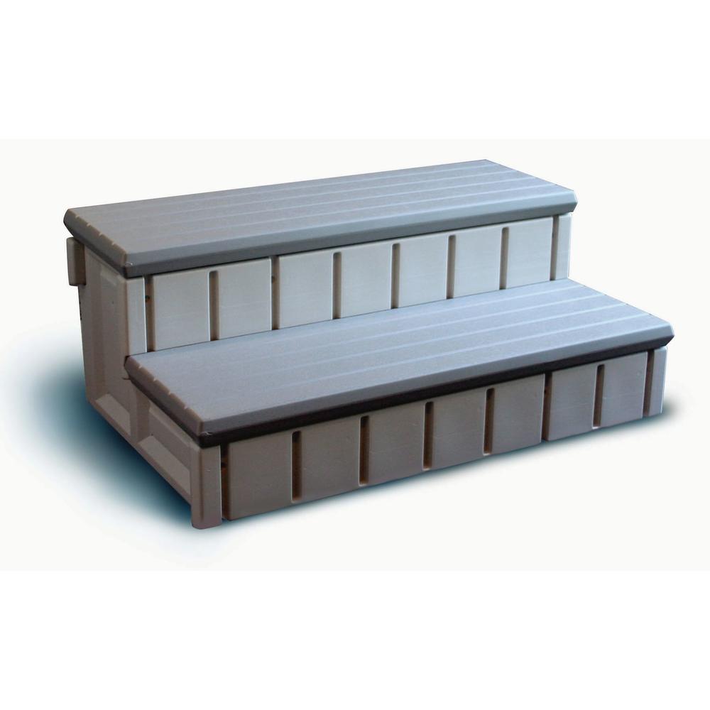 Confer Plastics Spa Step w/Storage - Gray