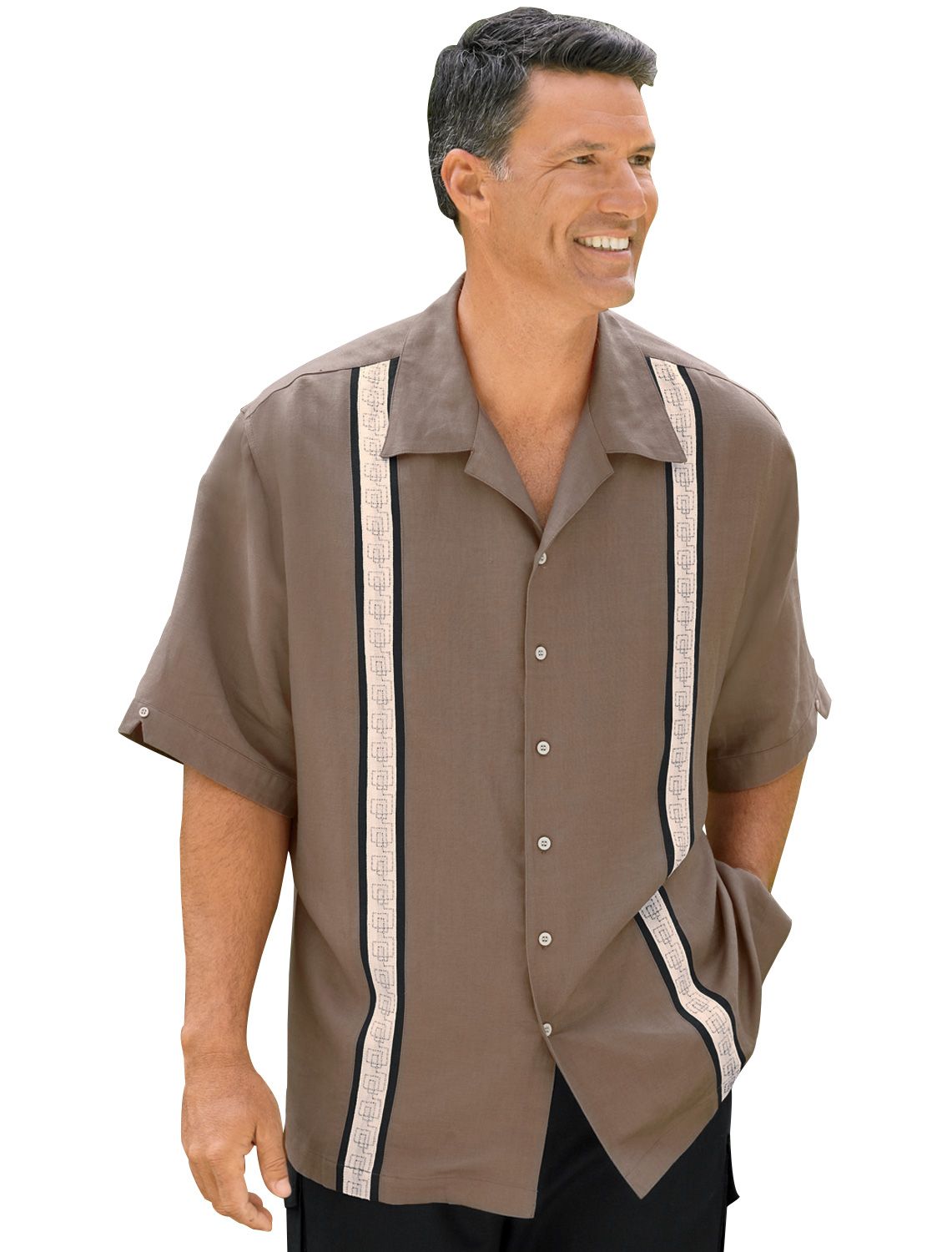 Embroidered Panel Shirt