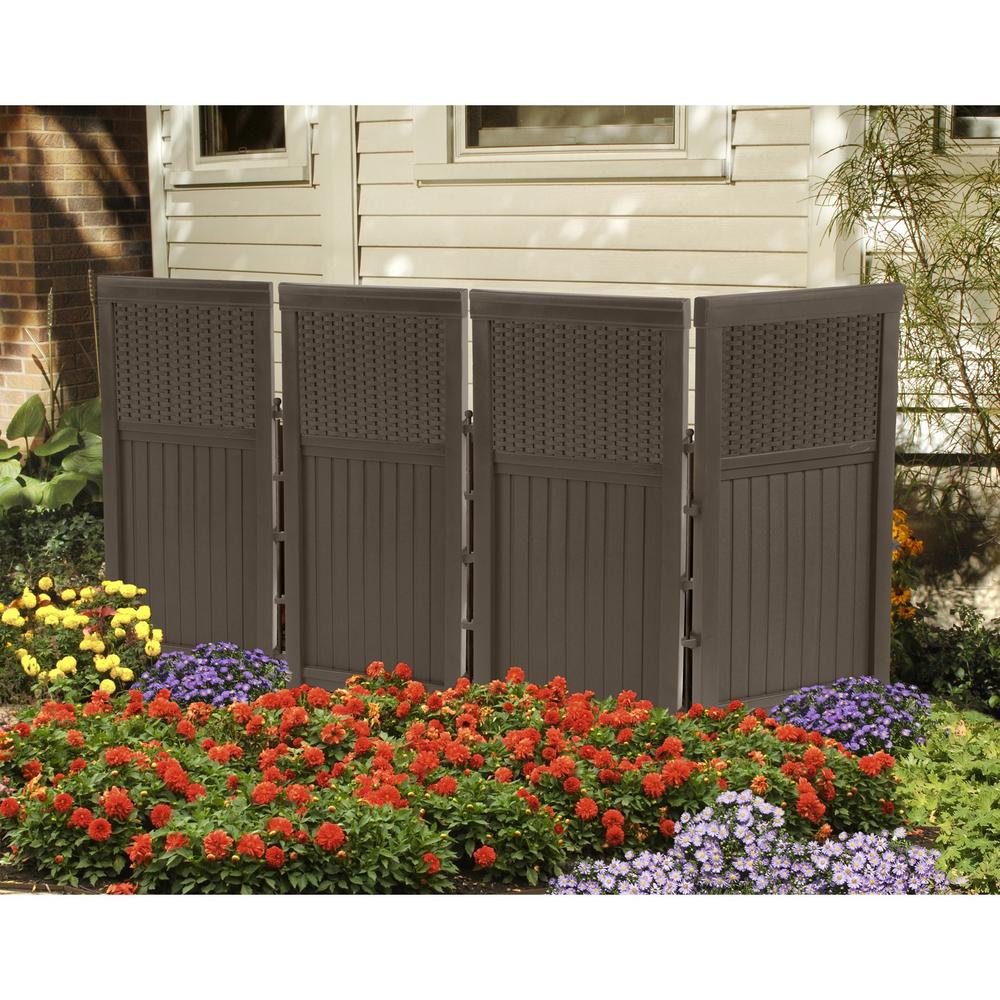 Suncast Resin Wicker Outdoor Screen Enclosure