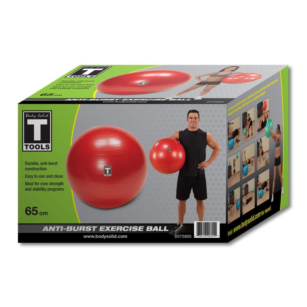 Body-Solid BSTSB65 65cm Red Stability Ball