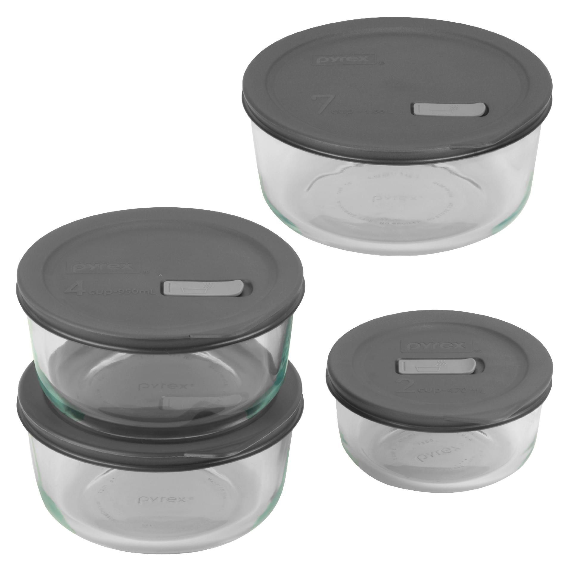 Pyrex No Leak Lids™ 8-pc. Round Container Set