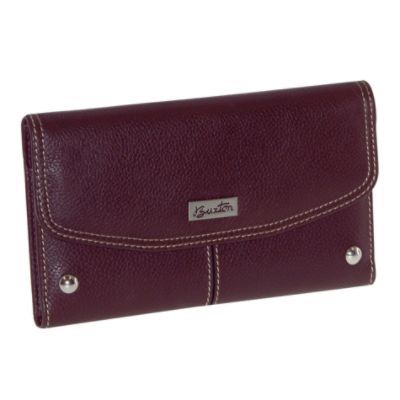 Buxton Women's Checkbook Wallet Clutch - Faux Leather