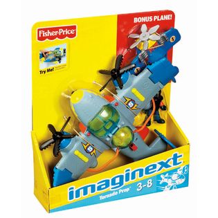 Imaginext Sky Racers™ Tornado Prop Blue Plane - Toys & Games - Action ...