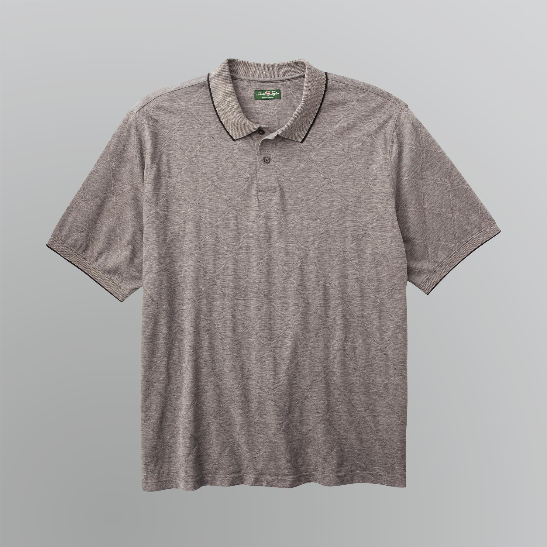 David Taylor Collection Men's Jacquard Polo Shirt