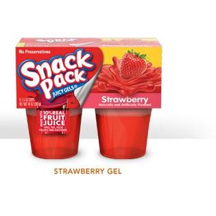 Hunt's Snack Pack Gel Snacks, Strawberry, 4 pk