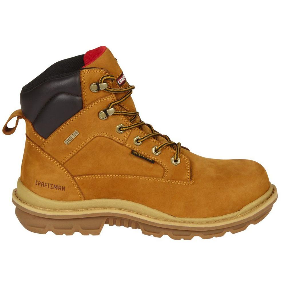 Craftsman Men's Jagger Wheat Leather Waterproof Steel Toe Work Boot