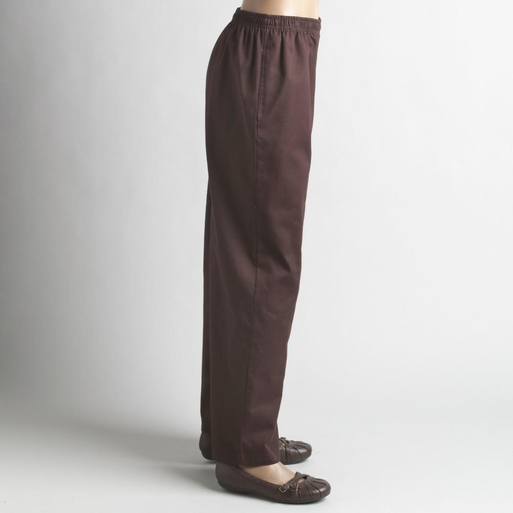 Basic Editions Women's Pull-On Pants