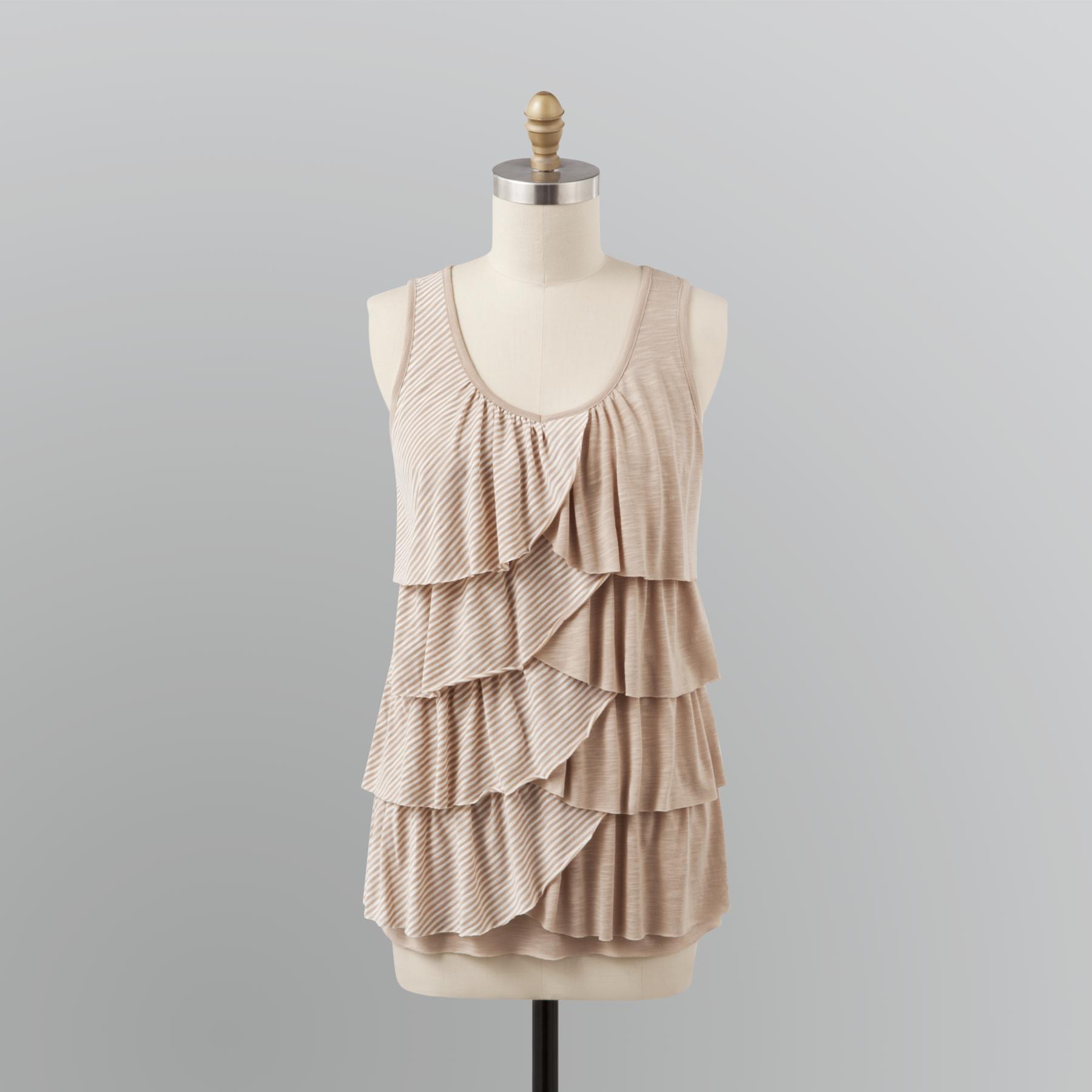 One Step Up Women's V-Neck Tank Top