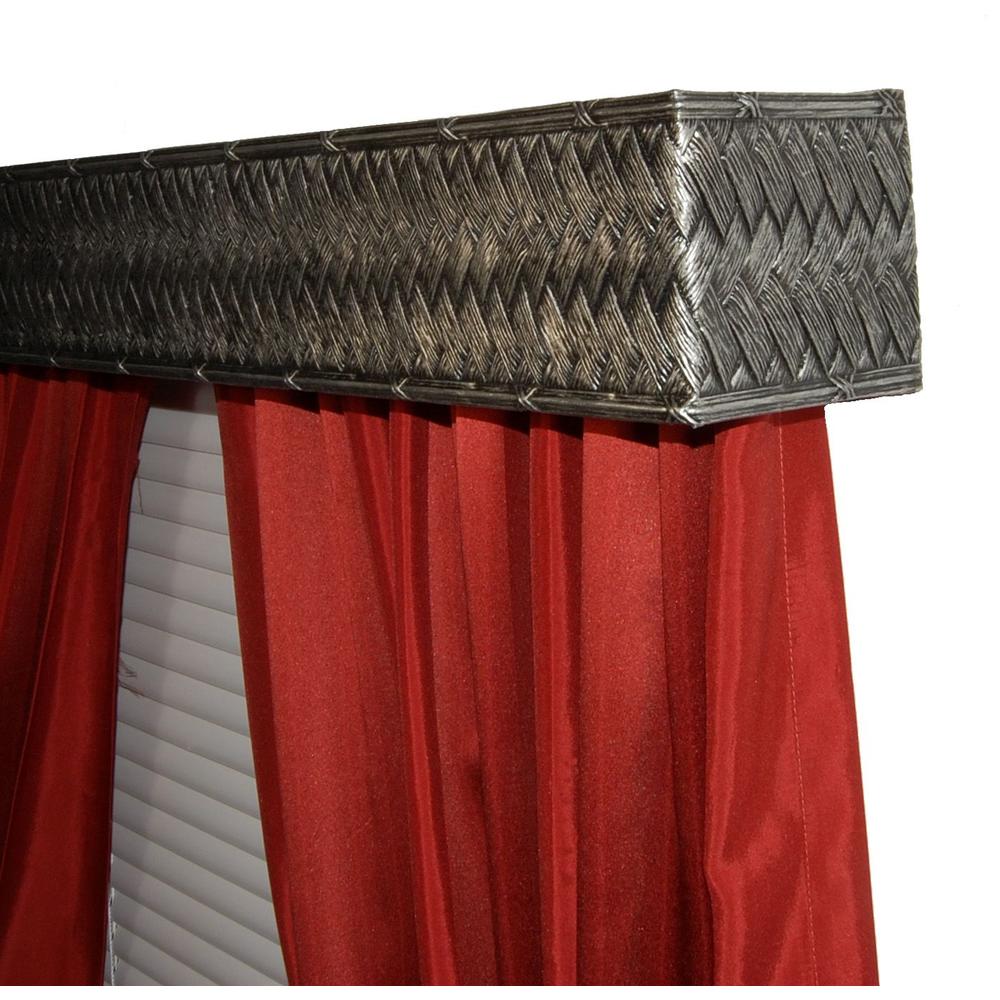 BCL Drapery Hardware, Curtain Rod Valance, Weave on Handcrafted Solid ...