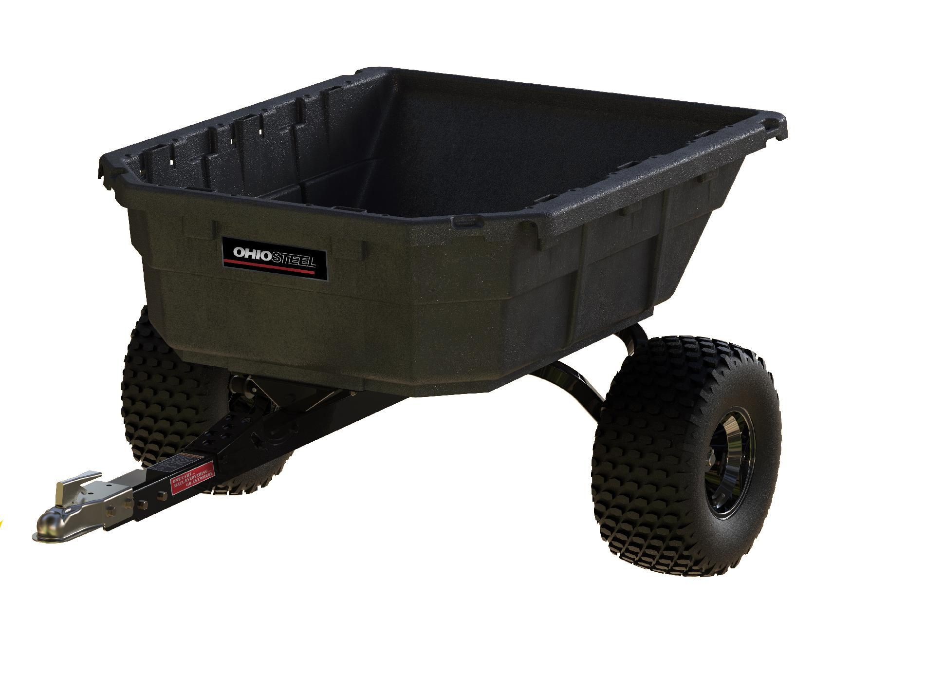 12.5 Cu. Ft. Poly Swivel ATV Dump Cart