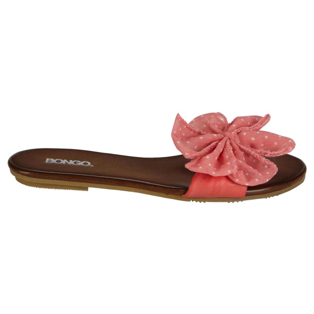 Bongo Women's Mayan Bow Flat Sandal - Pink