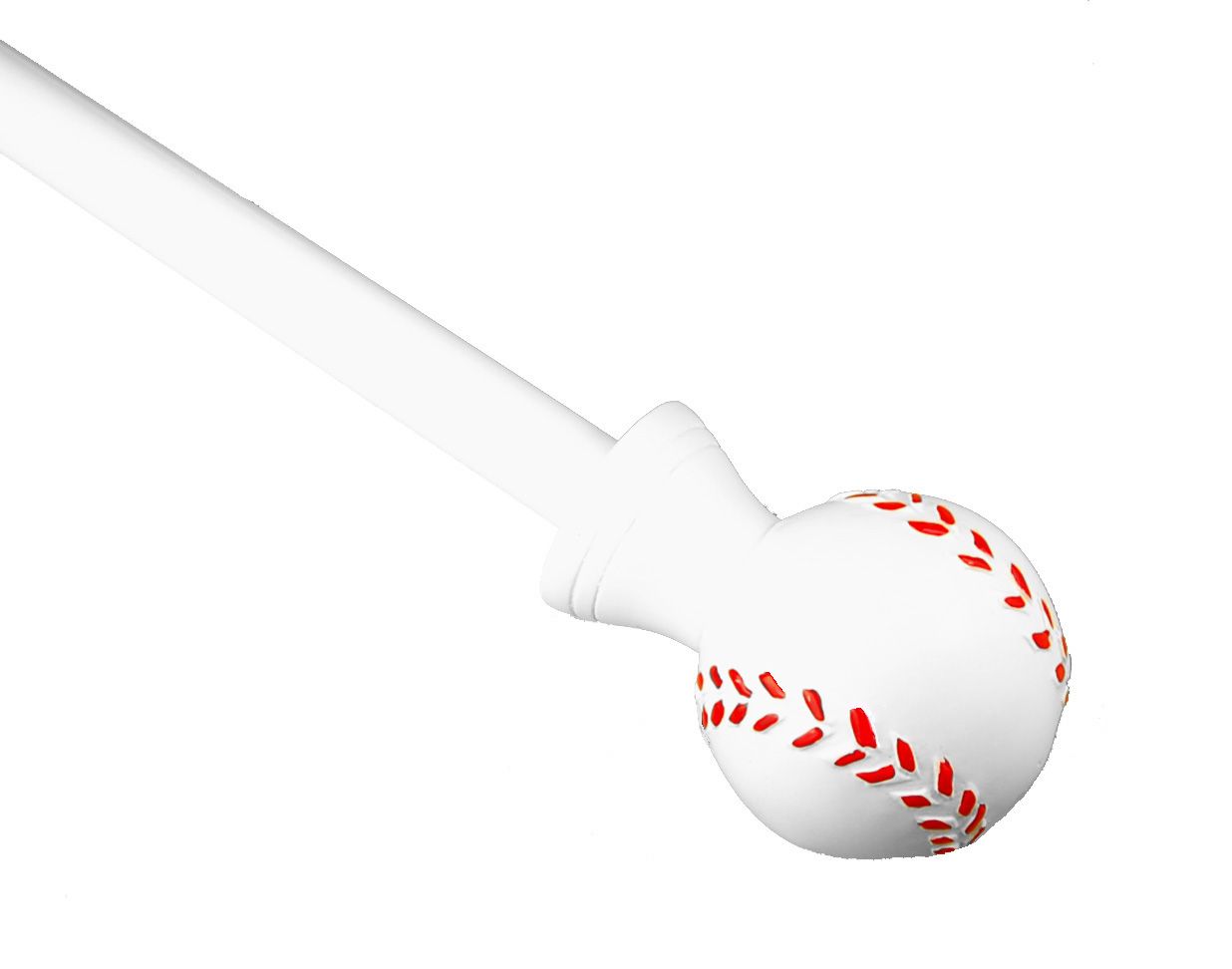 BCL Drapery Hardware, Baseball Curtain Rod, 86-inch to 120-inch