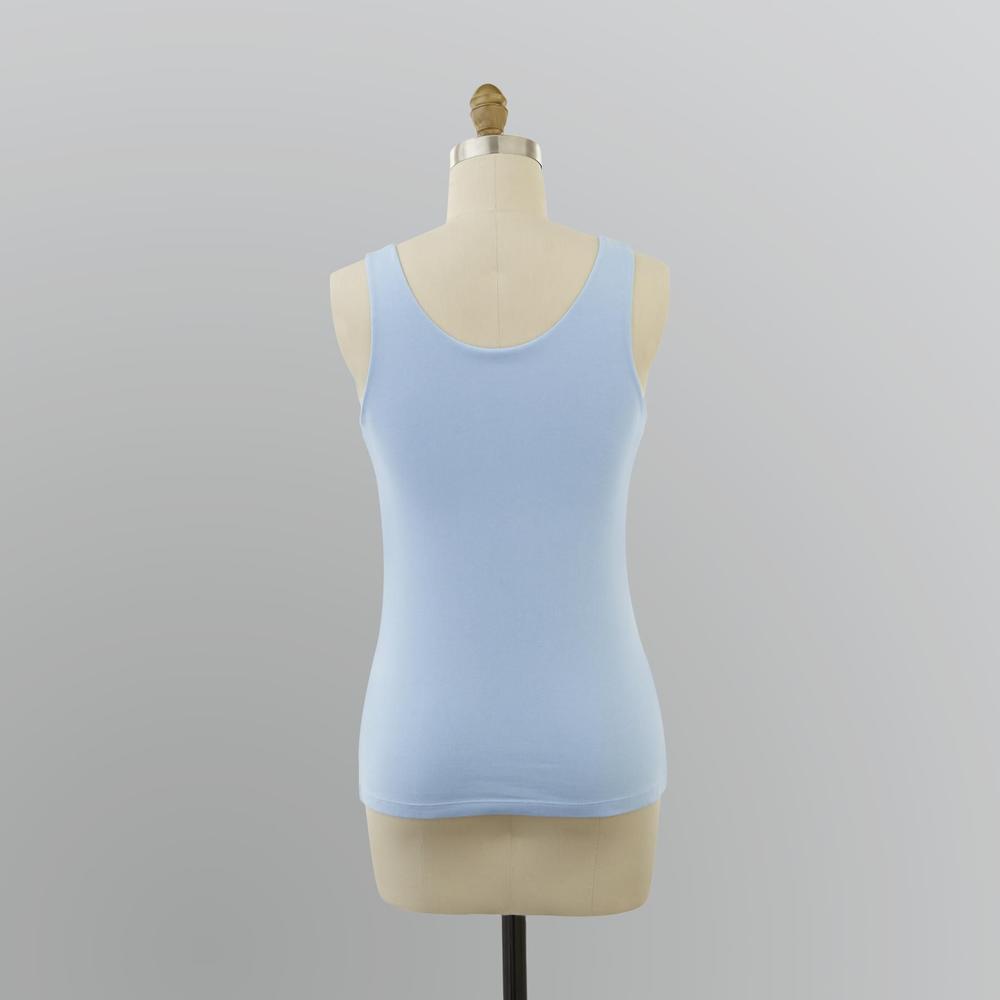 Basic Editions Women's Shelf Bra Tank Top