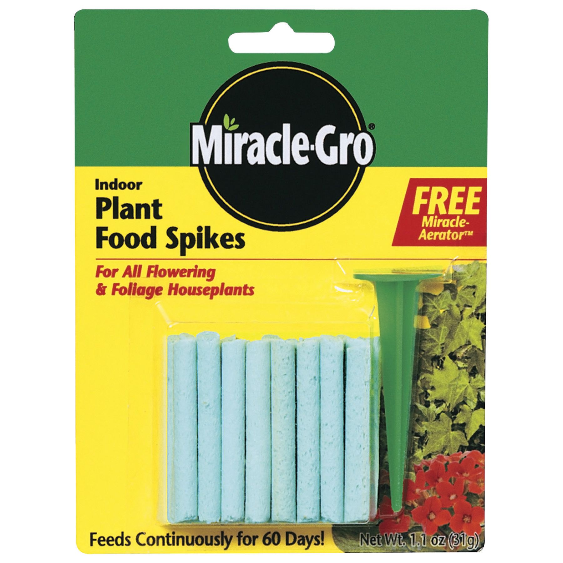 Miracle Grow Miracle-Gro Indoor Plant Food Spikes, Includes 24 Spikes ...