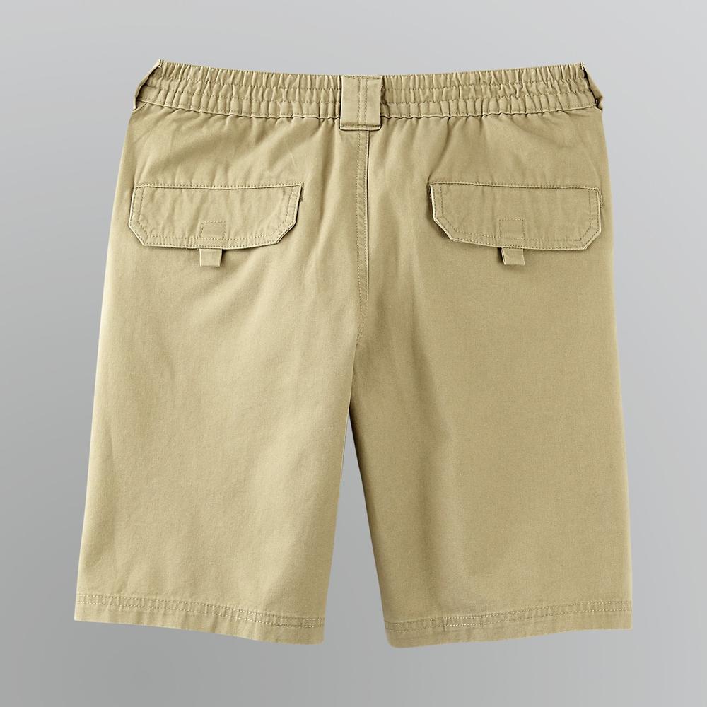 Basic Editions Men's Elastic-Waist Cargo Shorts