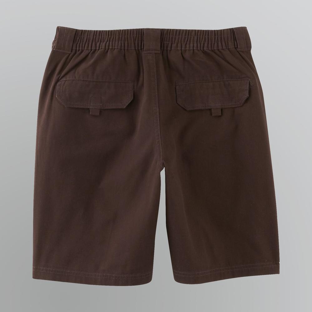 Basic Editions Men's Elastic-Waist Cargo Shorts