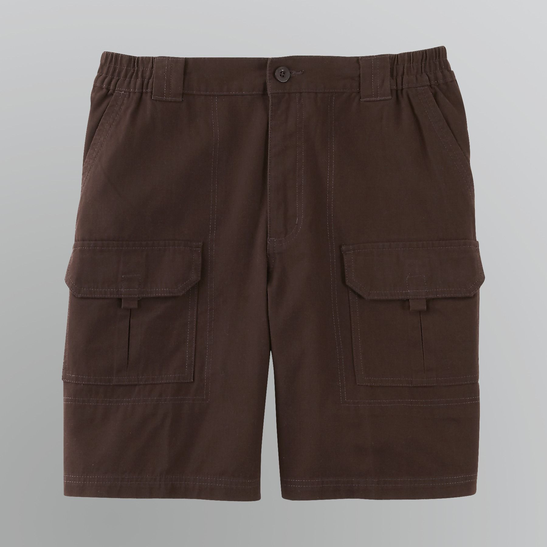 Basic Editions Men's Big & Tall Elastic-Waist Cargo Shorts