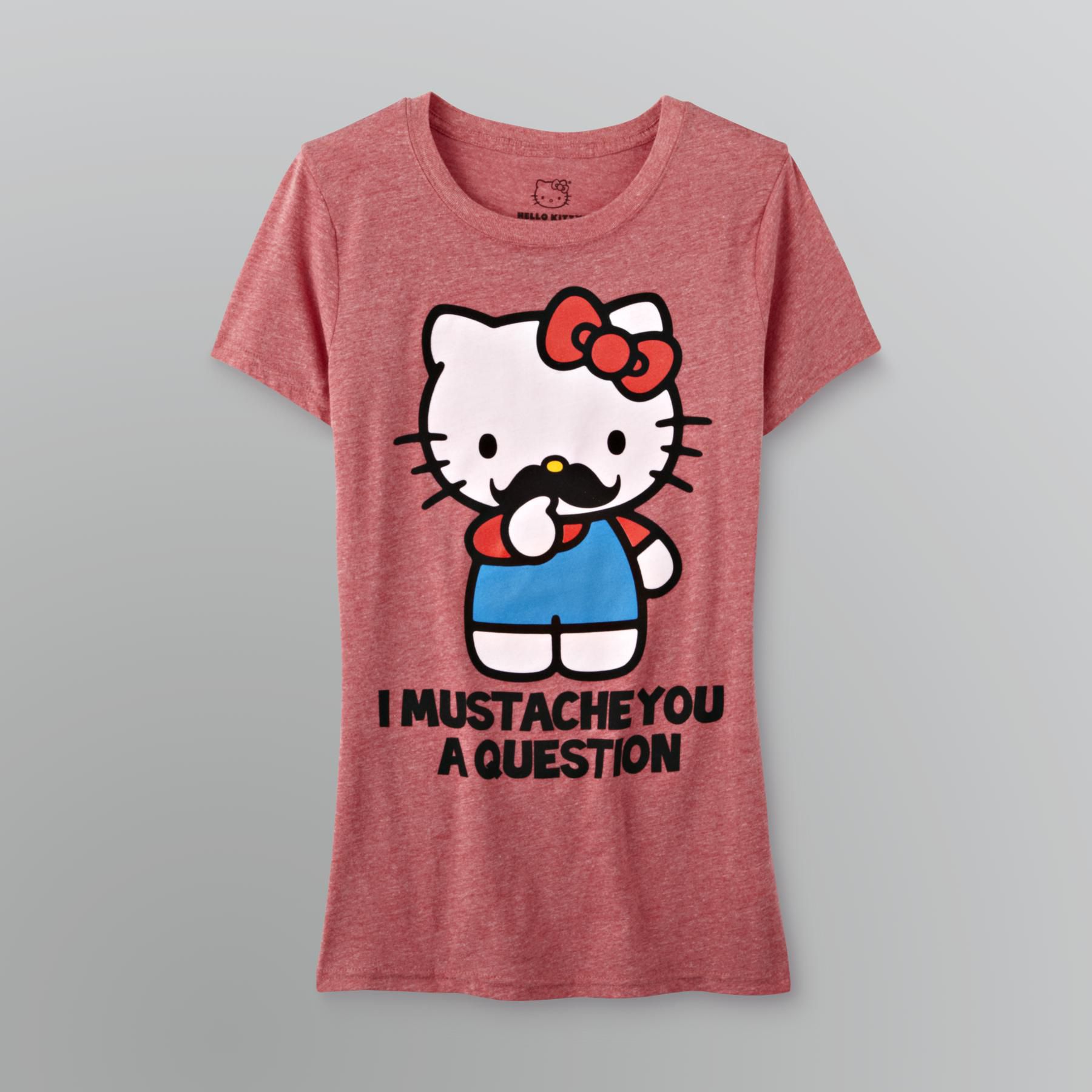 Mighty Fine Junior's "Mustache" Hello Kitty T-Shirt
