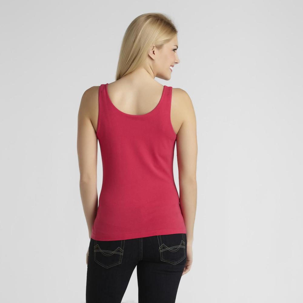 Basic Editions Women's Shelf Bra Tank Top