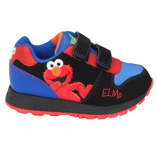 Sesame Street Toddler Boys' Sesame Street Velcro Strap Sneaker-Black ...