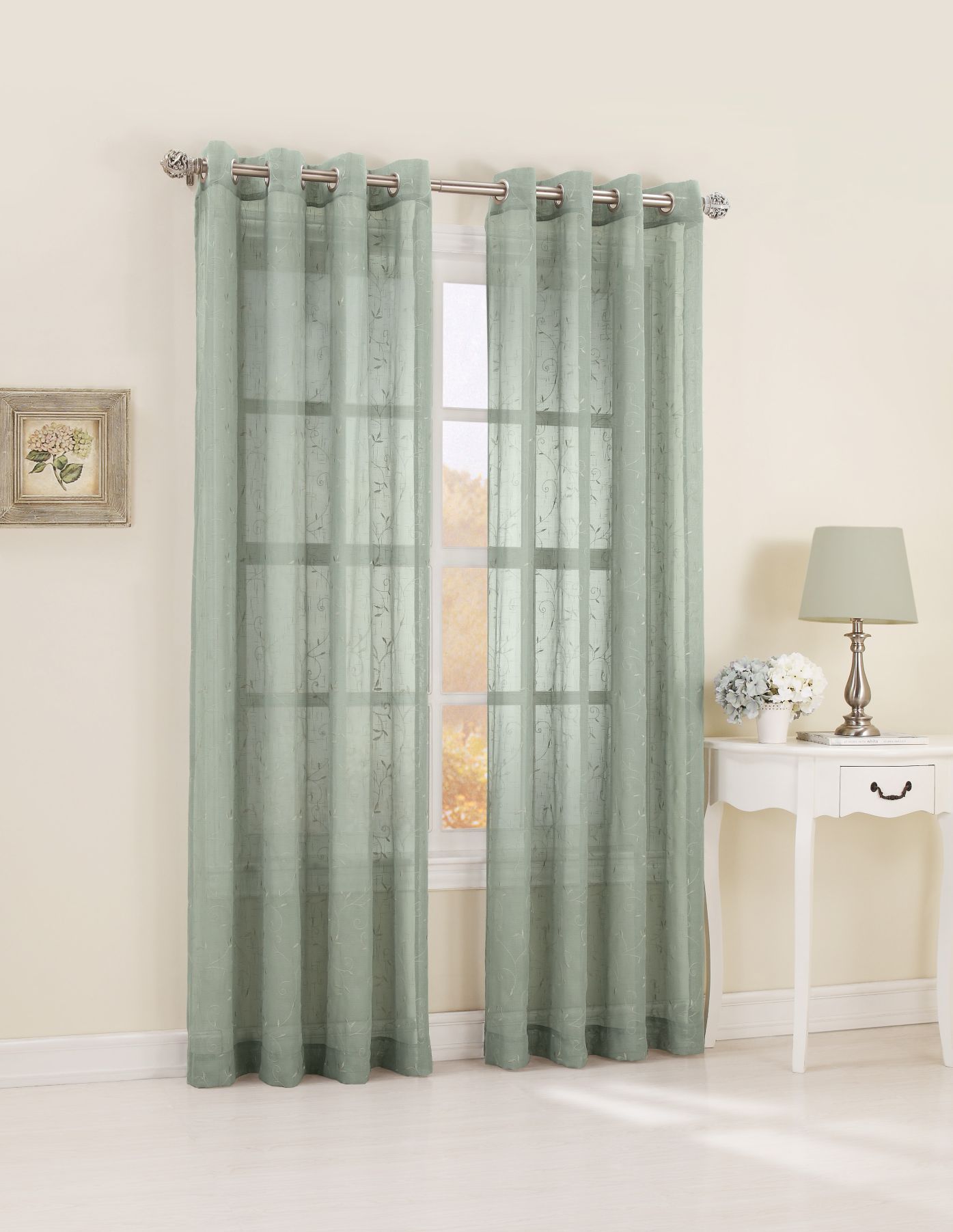 Celeste Embroidered Window Panel